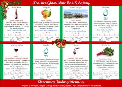 Wine Menu - Feather Glass Wine Bar